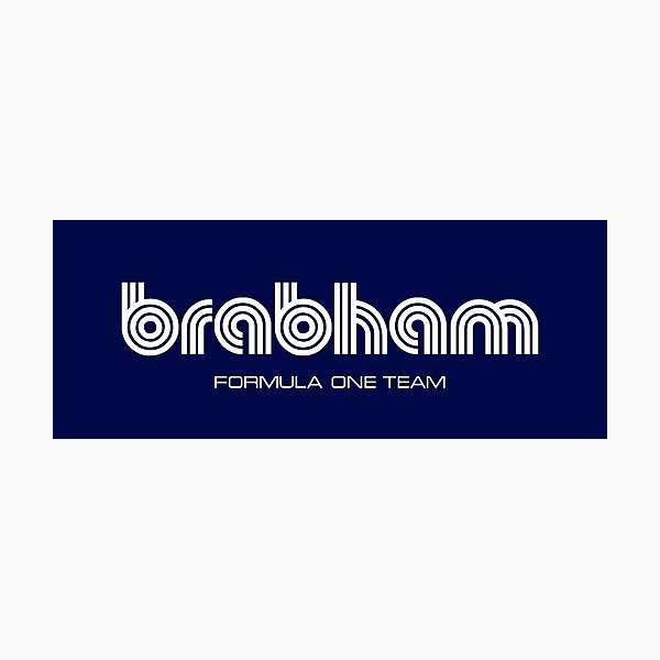 Lámina fotográfica «Logotipo del equipo Brabham Formula One 1972 ...