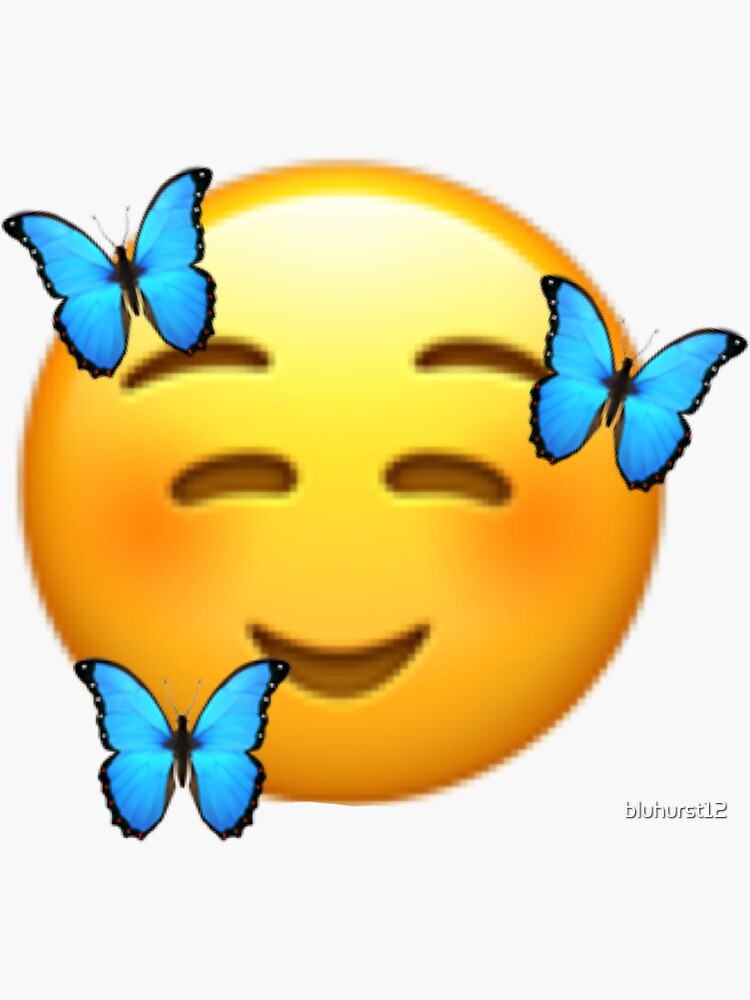 "Butterfly smile" Sticker for Sale by bluhurst12 | Redbubble