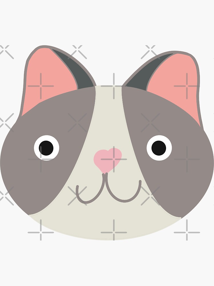 "Cute simple Cat design" Sticker for Sale by riverswardrobe | Redbubble
