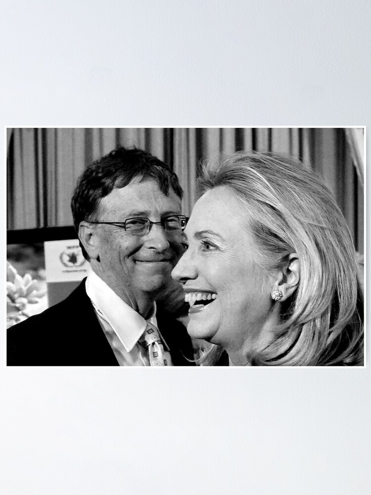 "Bill Gates feat. Hillary Clinton" Poster von TheUSAToday | Redbubble