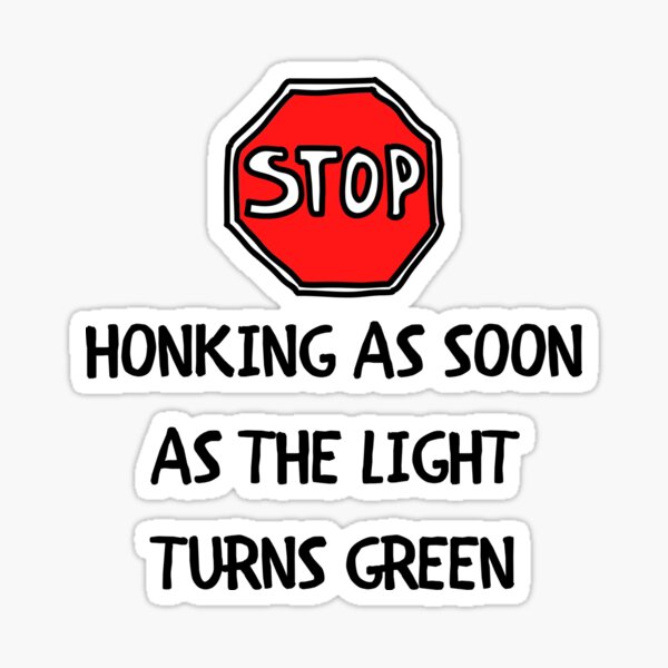 "Honking" Sticker by DesignStopSign | Redbubble