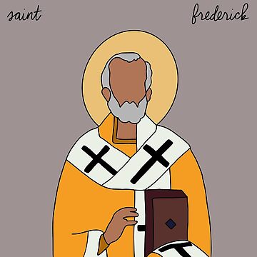 "Saint Frederick" Sticker for Sale by Katherine Mumey | Redbubble