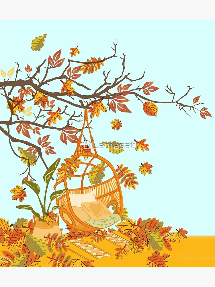 "Happy Fall " Poster for Sale by DLamasat | Redbubble