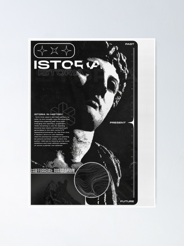 "ISTORIA | Poster Design" Poster for Sale by theoneguycam | Redbubble