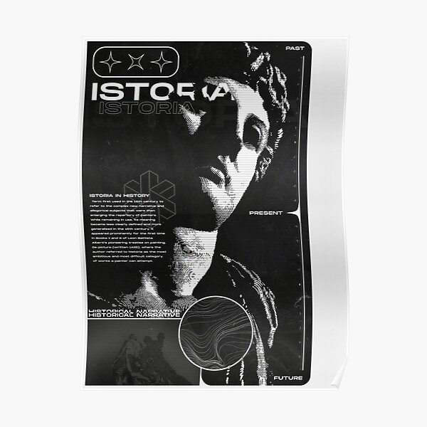"ISTORIA | Poster Design" Poster for Sale by theoneguycam | Redbubble