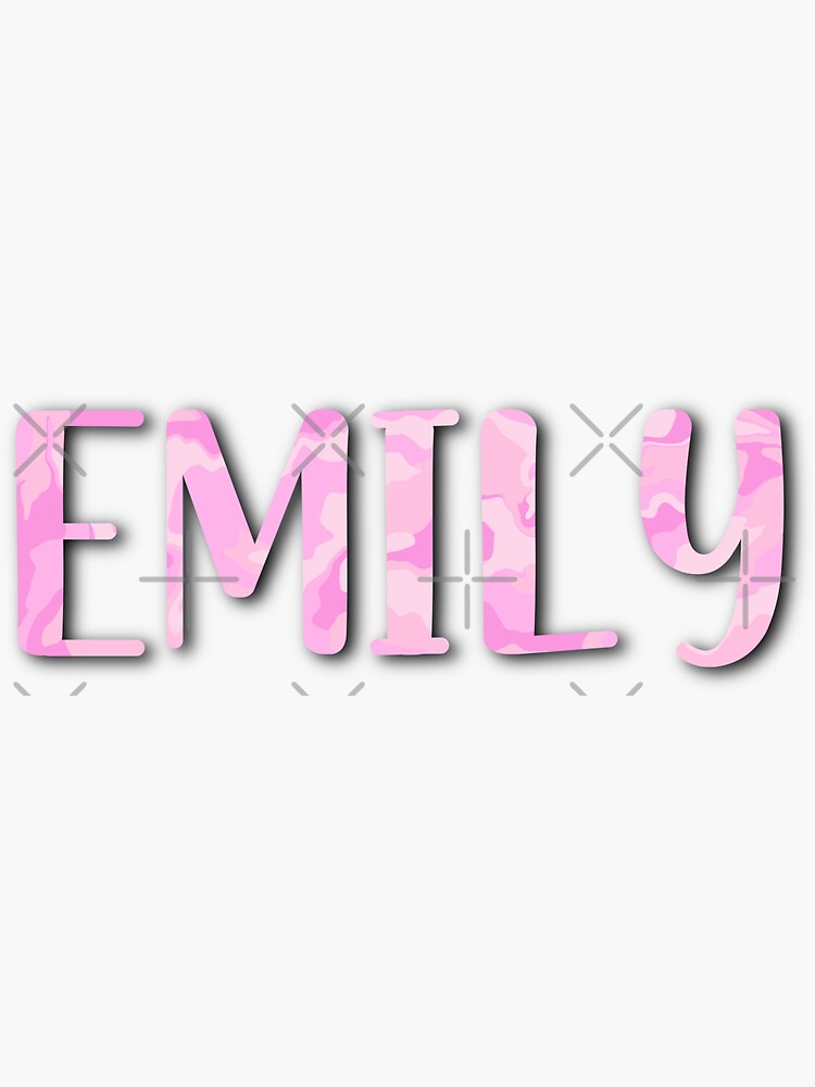 "Emily" Sticker for Sale by dolphin1128 | Redbubble