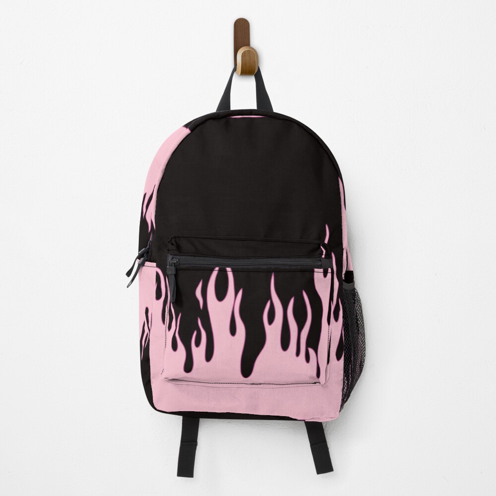 "pink flame" Backpack by astarothxart | Redbubble