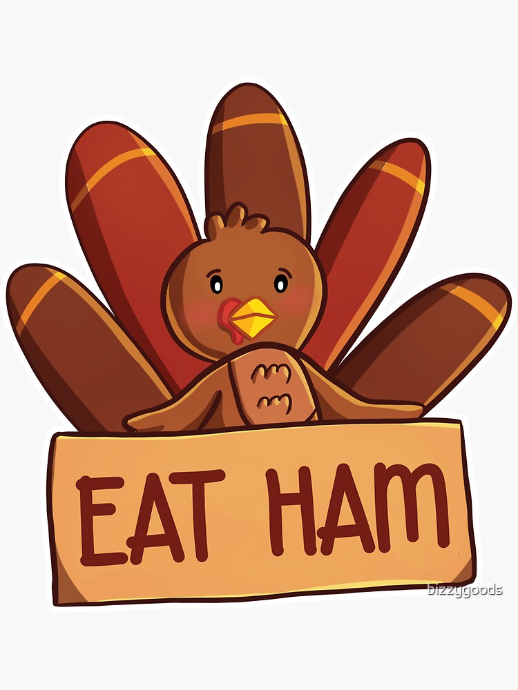 "Thanksgiving Holiday Turkey Day Joke Meme of Turkey Holding Sign - Eat ...