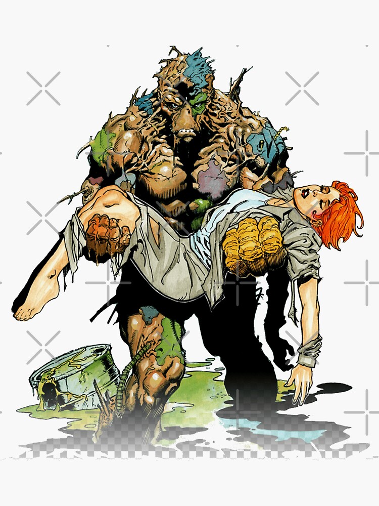 "Swamp Monster Carrying a Woman " Sticker for Sale by Beyond-Death ...