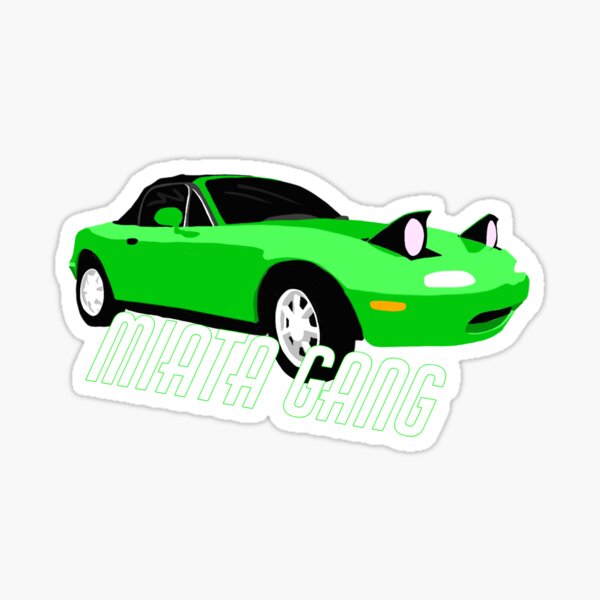 "Miata Gang" Sticker by SmalBirD | Redbubble