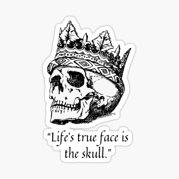 "skull Face" Sticker for Sale by SkullandArmor | Redbubble