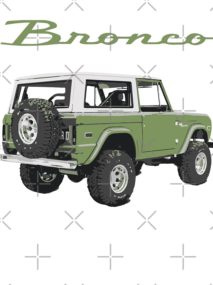 "1971 Green Classic Ford Bronco " Kids T-Shirt for Sale by FromThe8Tees ...