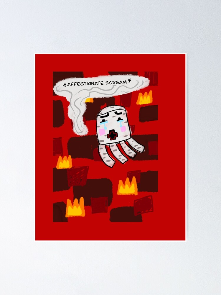 "Affectionate Scream Ghast" Poster for Sale by ApolloSQ | Redbubble