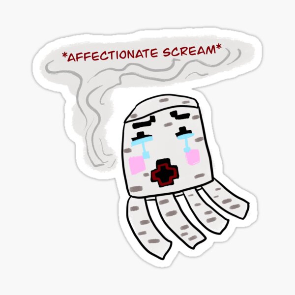 "Affectionate Scream Ghast" Sticker by ApolloSQ | Redbubble