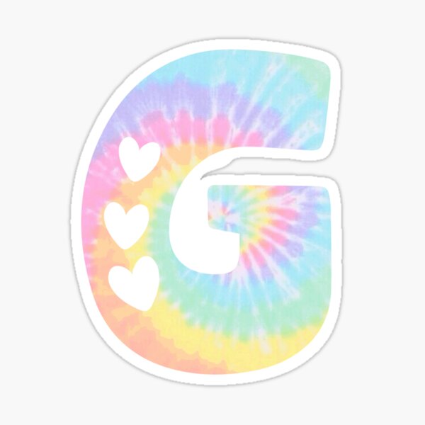 Letter G Pink Glitter Stickers | Redbubble