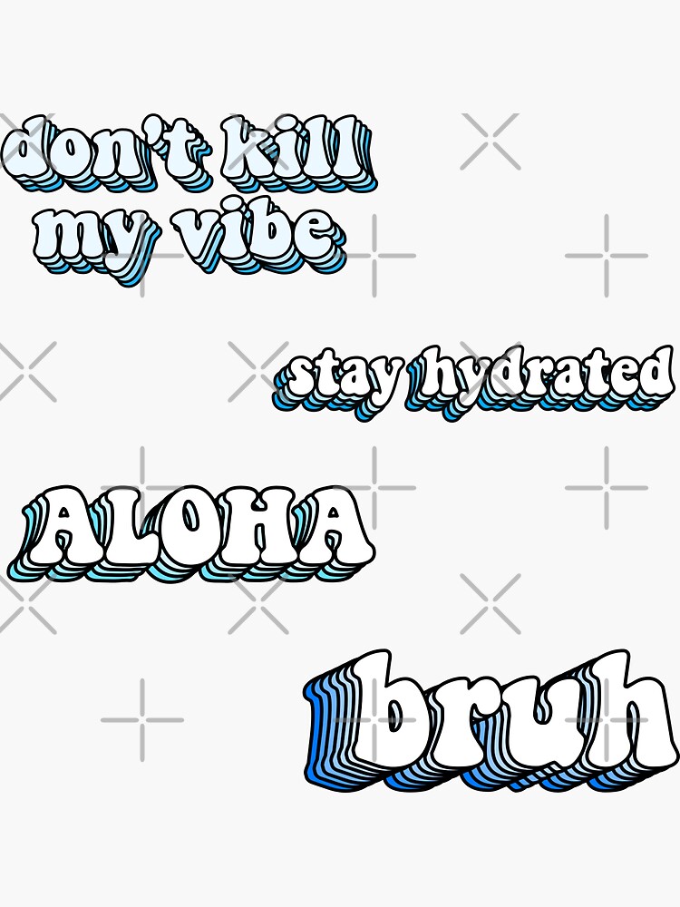 "aesthetic trendy blue pack" Sticker for Sale by STAR10008 | Redbubble