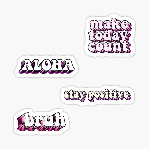 "aesthetic trendy pink pack" Sticker by STAR10008 | Redbubble