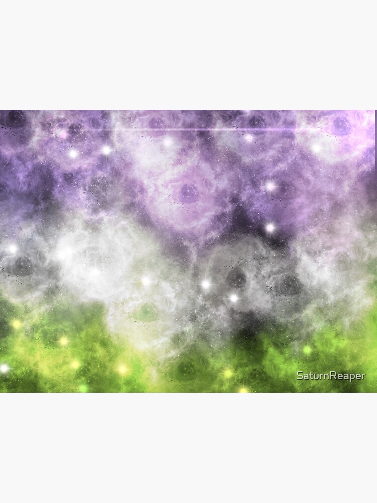 "Galaxy Gender Queer Flag" Sticker for Sale by SaturnReaper | Redbubble