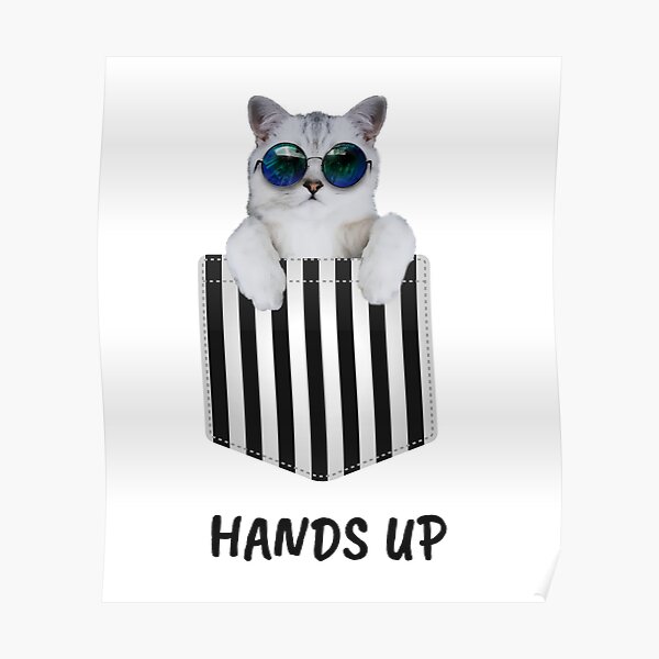 "Hands Up!" Poster for Sale by rbcc | Redbubble