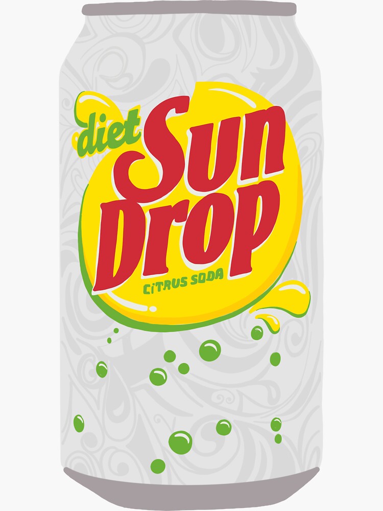 "Diet Sundrop Can" Sticker for Sale by DesignsbySCH | Redbubble