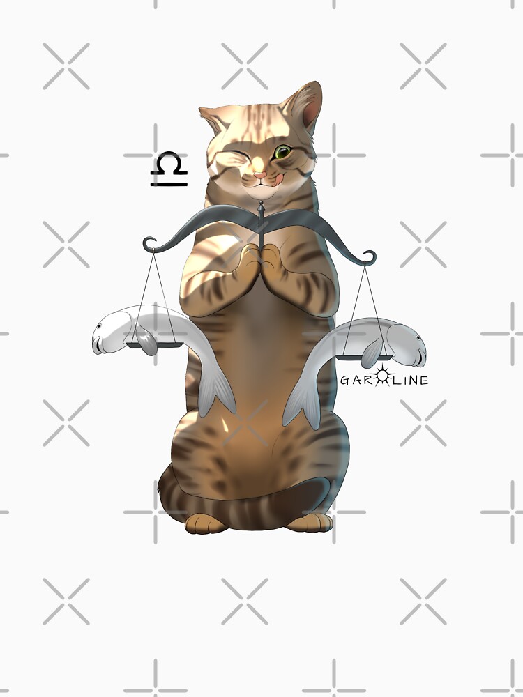 Sweat à capuche épais « Cat Libra - Horoscope Chat », par Garoline ...
