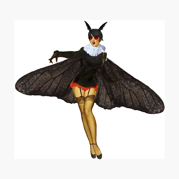 "Mothman pin up girl" Photographic Print for Sale by frankeyroselynn ...