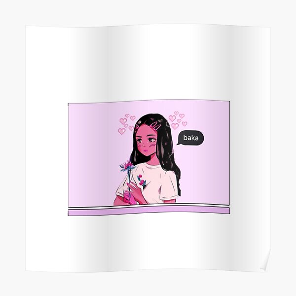 Tsundere Anime Girl Poster By Kemba101 Redbubble