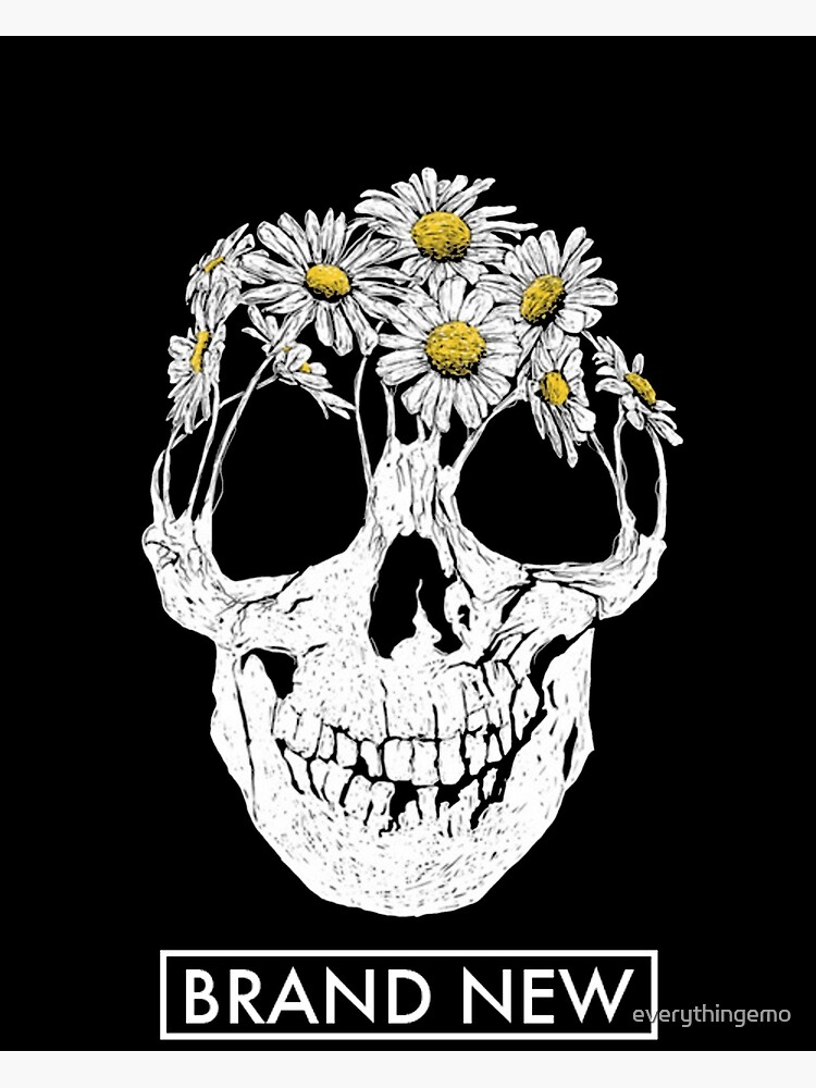 "Brand New Band Skull (Black)" Poster by everythingemo | Redbubble