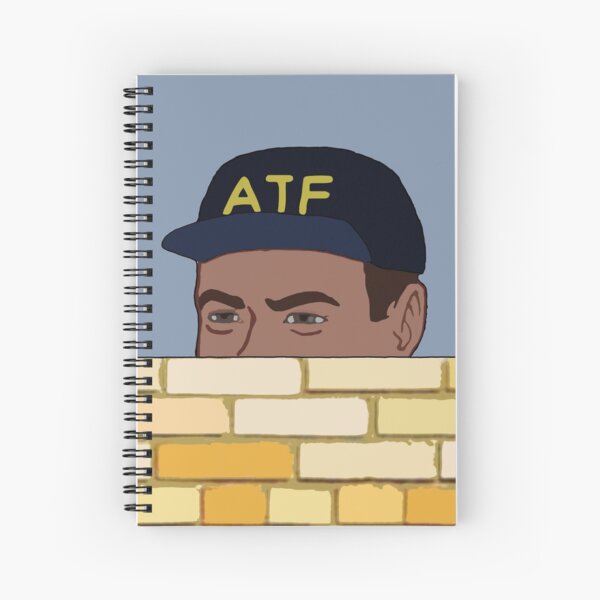 "ATF Guy Fence Peeking - Meme, Gun Rights" Spiral Notebook for Sale by ...