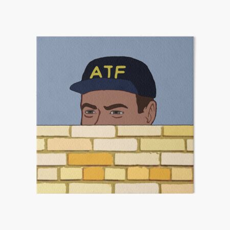 Lámina rígida «ATF Guy Fence Peeking - Meme, Derechos de armas» de ...