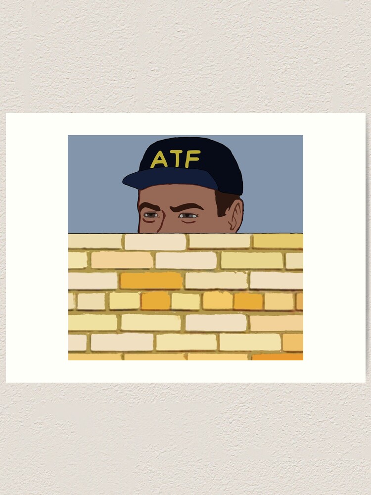 Lámina artística «ATF Guy Fence Peeking - Meme, Derechos de armas» de ...