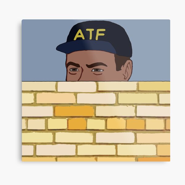 Lámina metálica «ATF Guy Fence Peeking - Meme, Derechos de armas» de ...