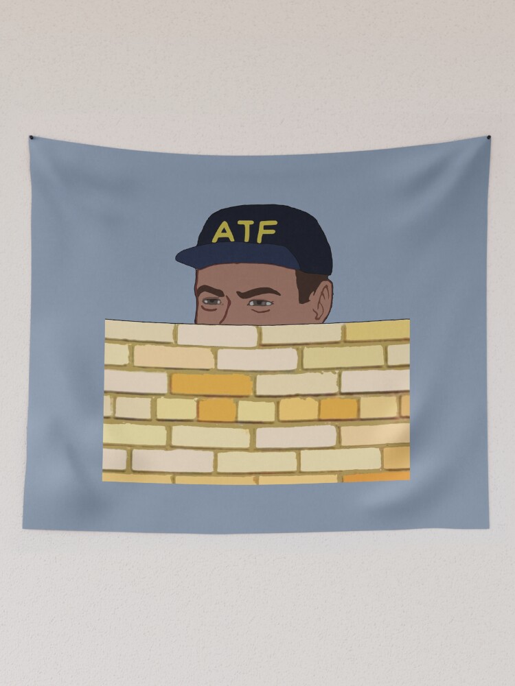 "ATF Guy Fence Peeking - Meme, Gun Rights" Tapestry for Sale by ...