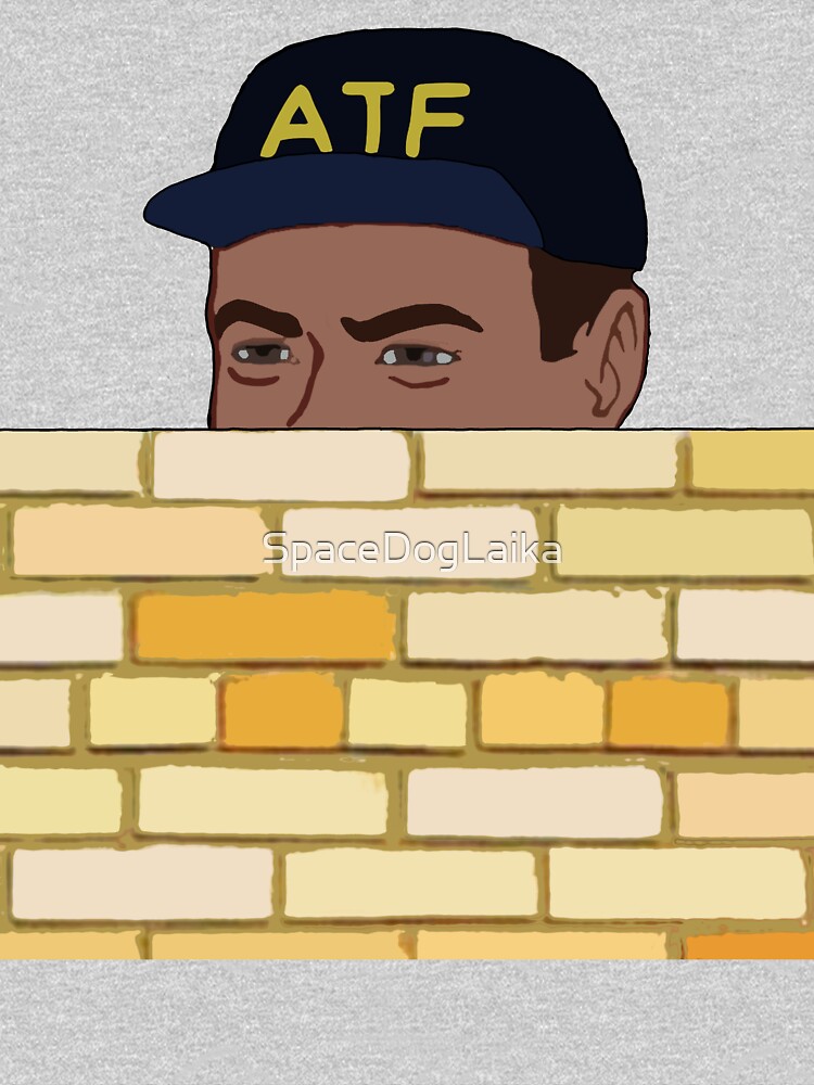 "ATF Guy Fence Peeking - Meme, Gun Rights" T-shirt for Sale by ...