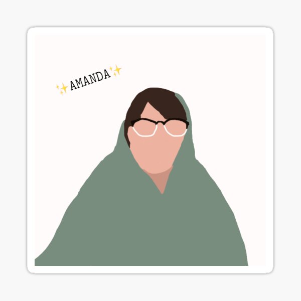 "Amanda " Sticker by ambystickerz | Redbubble