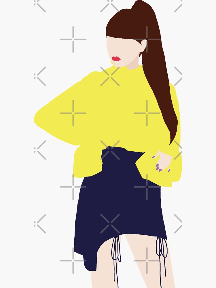 "Twice Mina “Fancy” Icon " Sticker for Sale by PipCreates | Redbubble