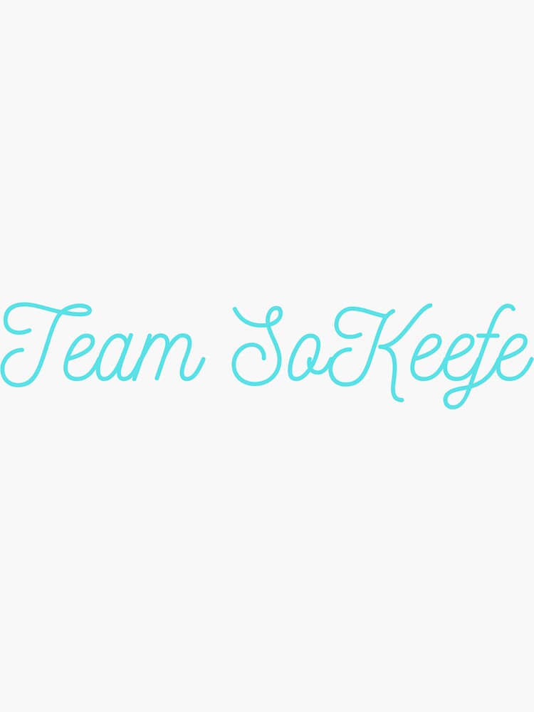""Team SoKeefe"" Sticker for Sale by NinaNotes | Redbubble