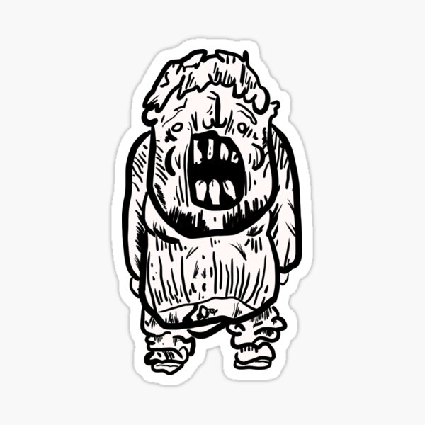 "Hugo" Sticker for Sale by TheBeardedCat | Redbubble