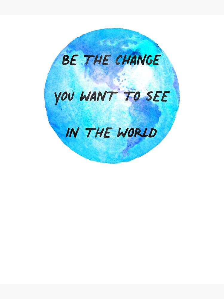 Póster «Sea el cambio que desea ver, motivar, inspirar» de ...