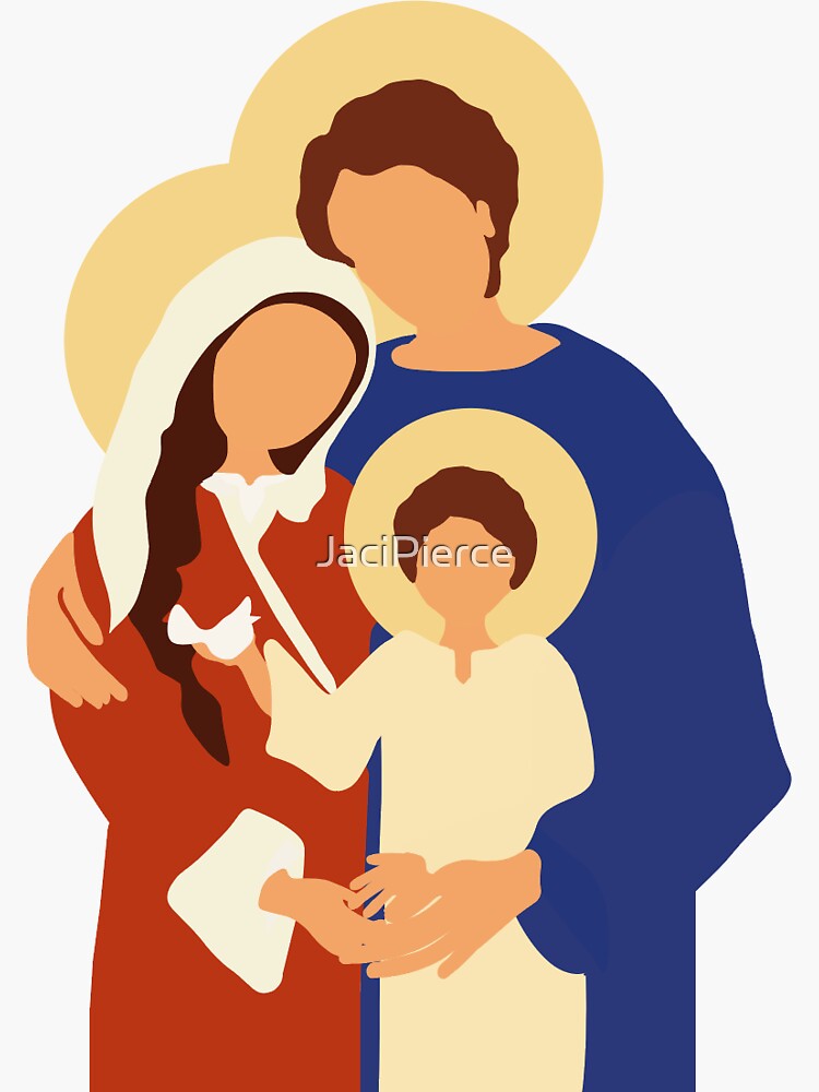 "Holy Family" Sticker for Sale by JaciPierce | Redbubble