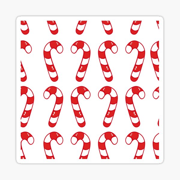 "Candy cane " Sticker by HannaBeeArt | Redbubble