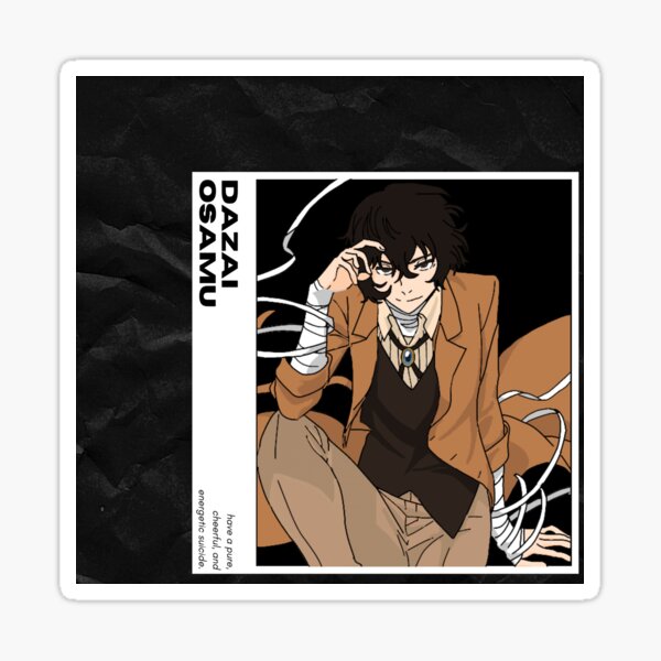 "Osamu Dazai v1" Sticker for Sale by niconek03 | Redbubble