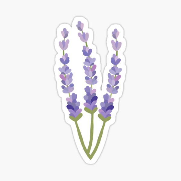 "Lavender Flowers" Sticker for Sale by emtursch12 | Redbubble