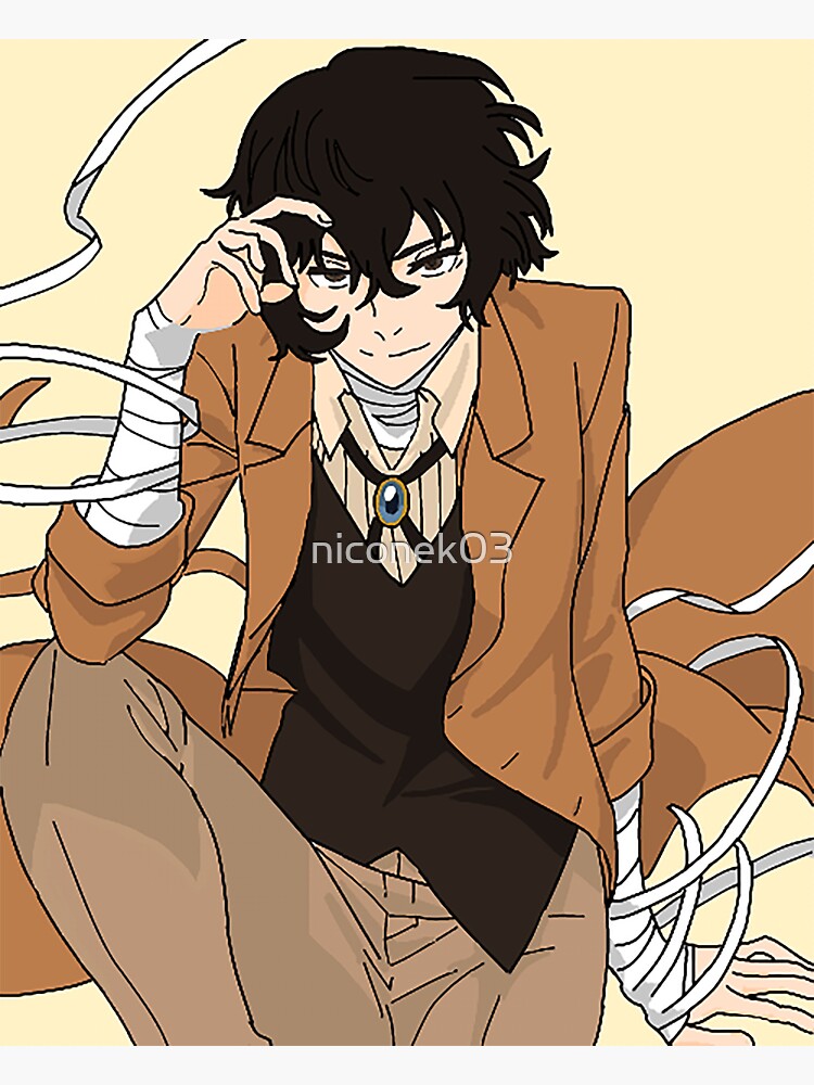 "Osamu Dazai v2" Sticker for Sale by niconek03 | Redbubble
