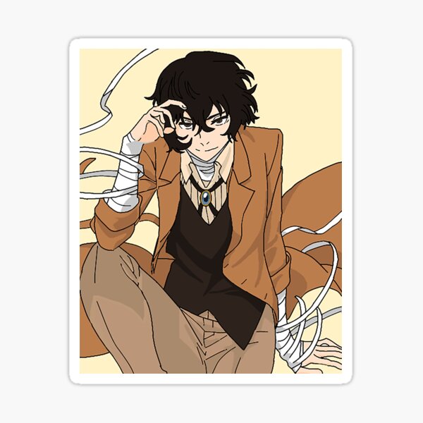 "Osamu Dazai v2" Sticker for Sale by niconek03 | Redbubble