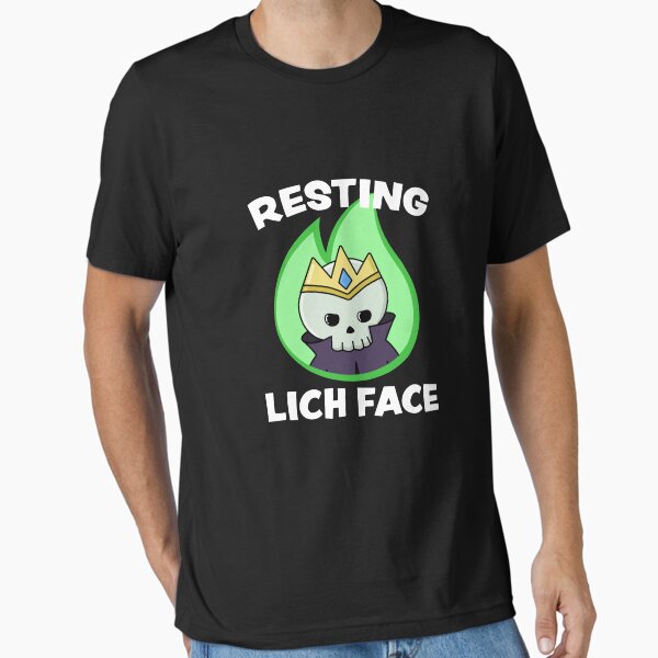 "Resting Lich Face" Essential T-Shirt for Sale by Mariamr | Redbubble