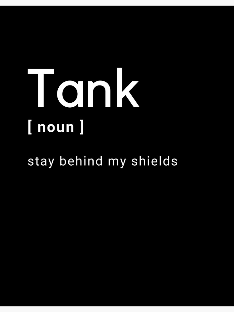 "Tank Definition" Poster by Nikkita-tennant | Redbubble