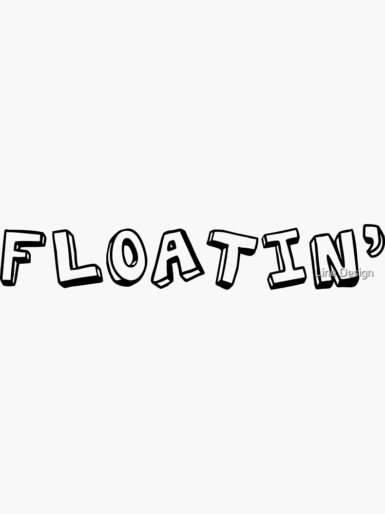 "Simple Floating Outline Design" Sticker for Sale by iqian | Redbubble