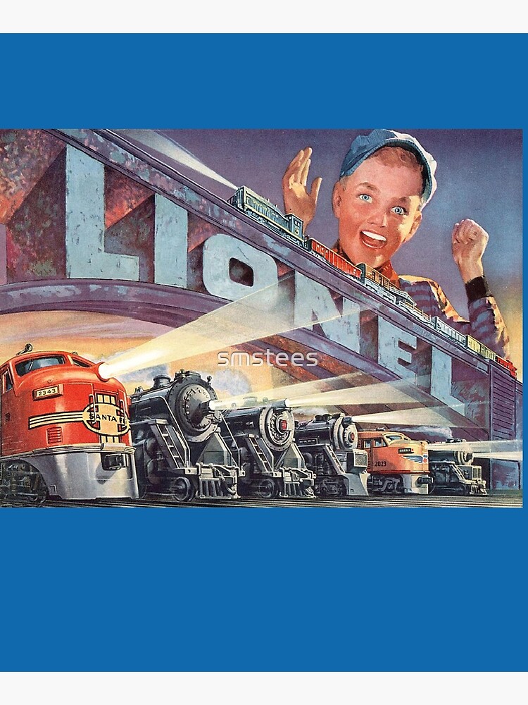 "Retro Lionel Train Ad 1950's" Mounted Print for Sale by smstees ...