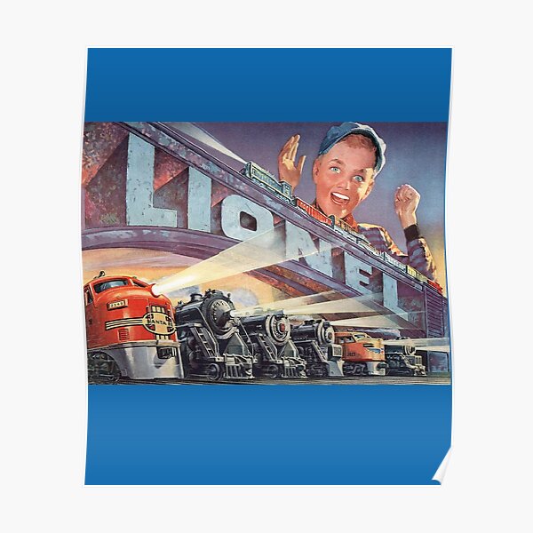 "Retro Lionel Train Ad 1950's" Poster for Sale by smstees | Redbubble